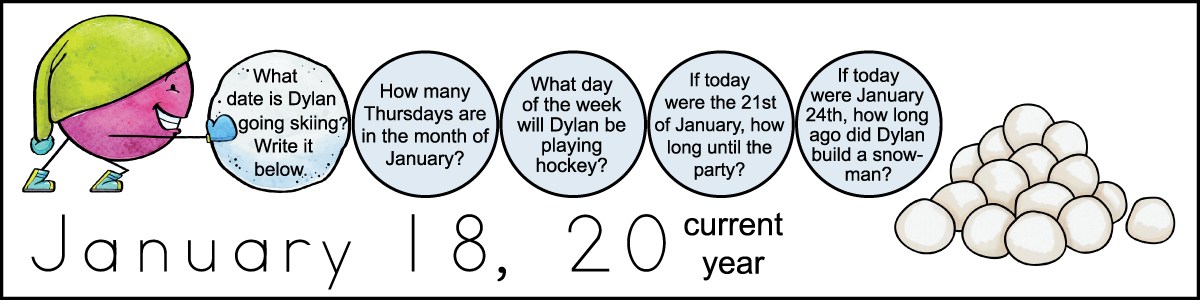 1st & 2nd Grade Calendar Math Worksheets - Tree Valley Academy