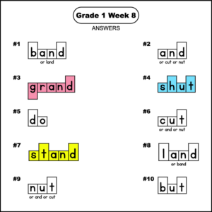 Grade 1 Word Shapes Puzzles - Tree Valley Academy