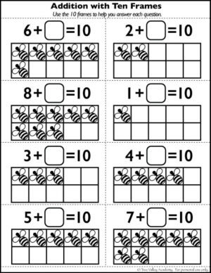 Number Bonds to 10 Worksheets - Tree Valley Academy