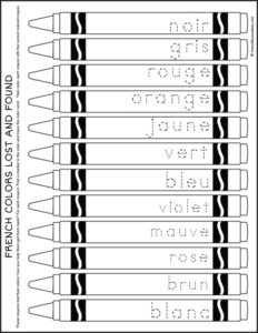 Learning the Colors in French