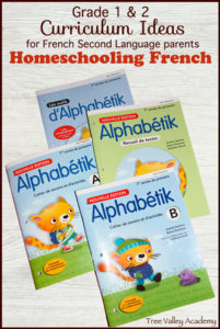 Curriculum Ideas for a FSL Parent to Homeschool French in Grades 1 or 2