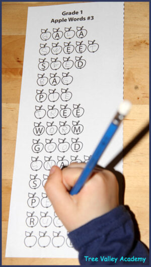 Apple Theme Spelling Activities For Grade 1