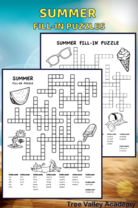 16+ Free Printable Fill In Word Puzzles for Kids - Tree Valley Academy