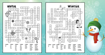 Winter Fill In Word Puzzles for Kids - Tree Valley Academy