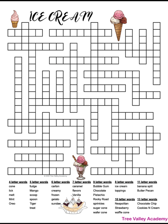 24+ Free Printable Fill In Word Puzzles for Kids - Tree Valley Academy