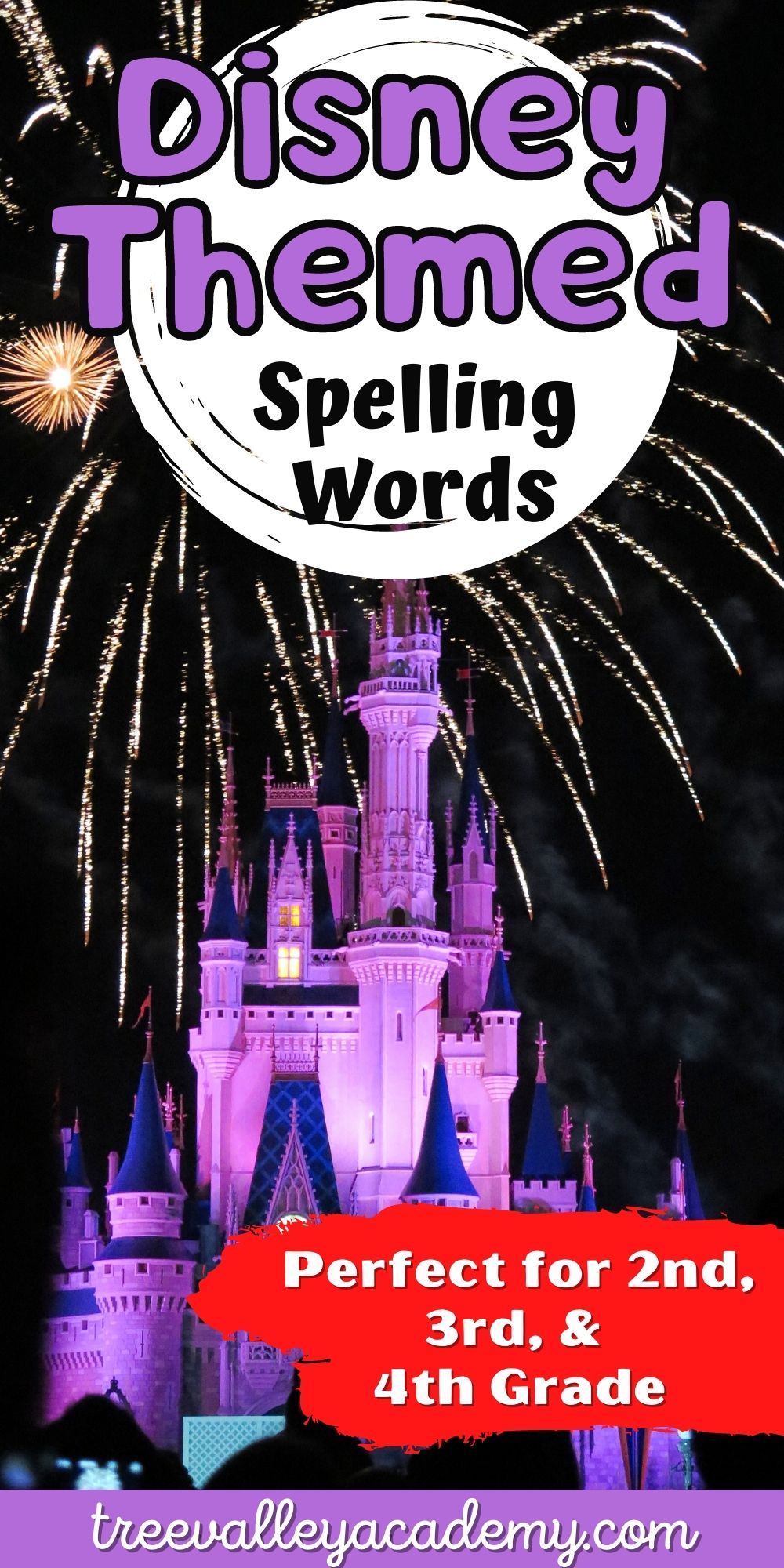 Disney Themed Spelling Words For 2nd 3rd 4th Grade
