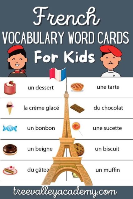 French Vocabulary For Kids - Year 1 - Tree Valley Academy