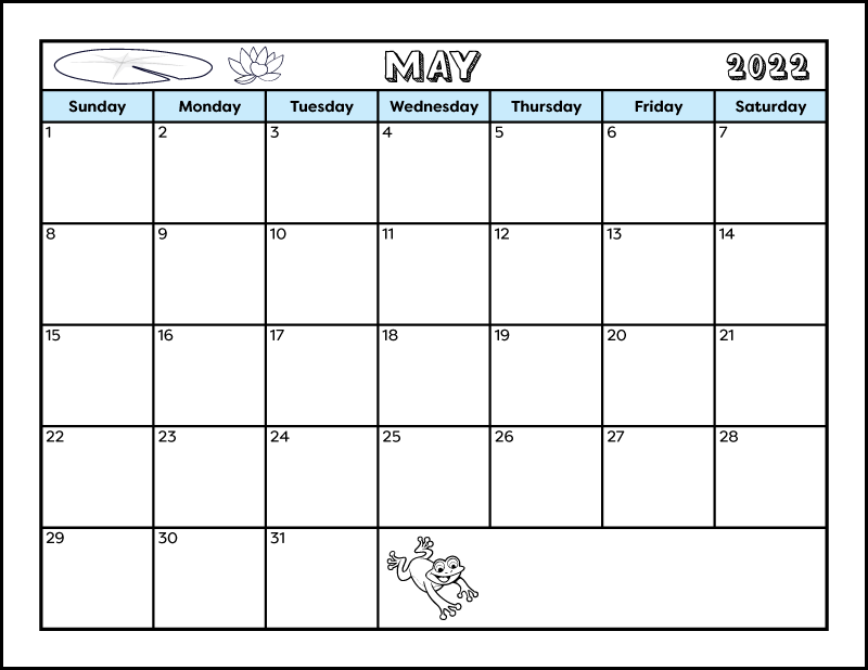 Calendar Worksheet for May 2024 - Tree Valley Academy