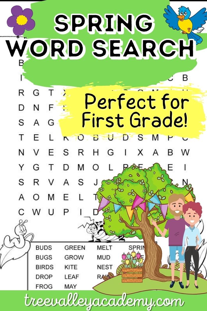 Spring Word Search 1st Grade - Tree Valley Academy Spring Word Search 1st Grade - Tree Valley Academy