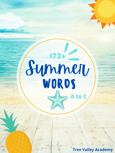 A Big List of Summer Words from A to Z - Tree Valley Academy