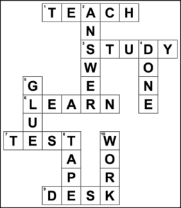 Back to School Crossword Puzzles - Tree Valley Academy