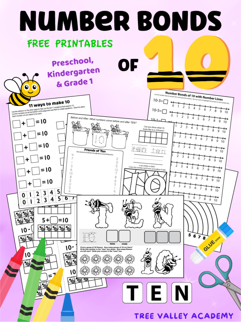 Number Bonds To 10 Worksheets Tree Valley Academy Number Bonds To 10 Worksheets Tree Valley Academy