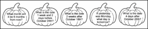 Printable Calendar Worksheet for October 2026