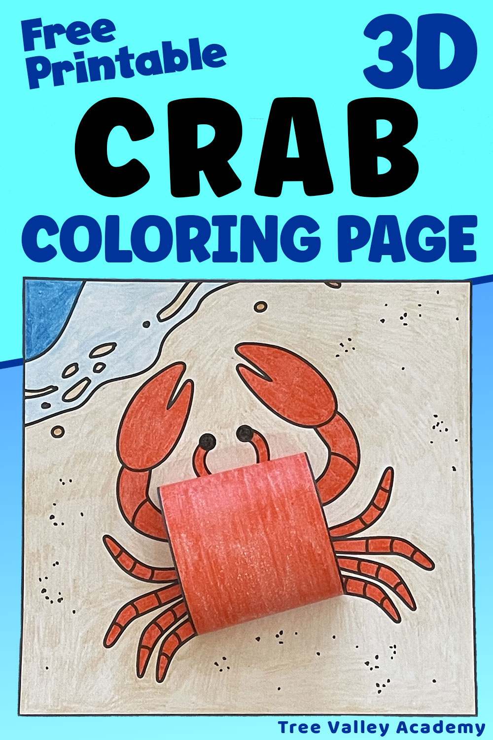 3D Summer Coloring Pages - Tree Valley Academy