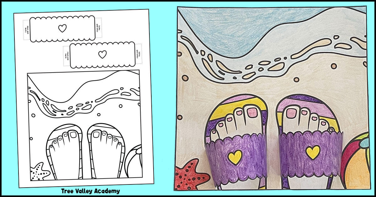 3D Summer Coloring Pages - Tree Valley Academy