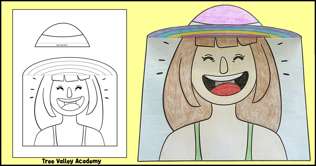 3D Summer Coloring Pages - Tree Valley Academy