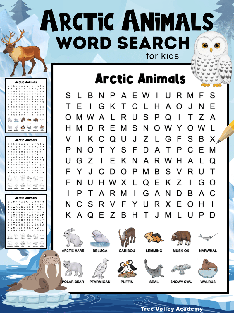 150+ Word Puzzles For Kids - Tree Valley Academy
