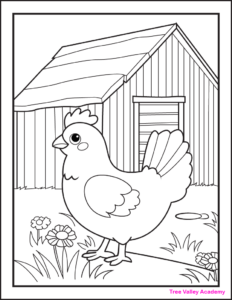 8 Farm Animal Coloring Pages - Tree Valley Academy