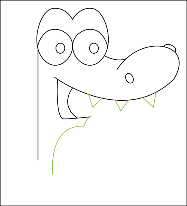 How to Draw An Alligator for Kids - Tree Valley Academy
