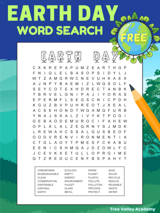160+ Earth Day Words from A to Z - Tree Valley Academy