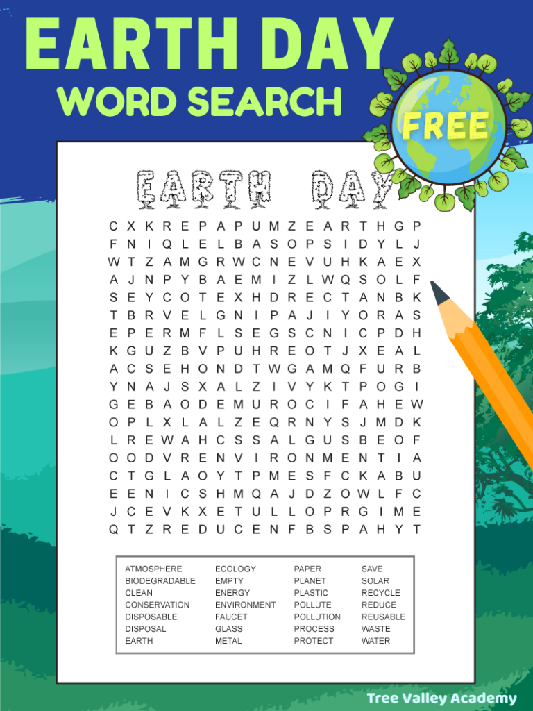 160+ Earth Day Words from A to Z - Tree Valley Academy