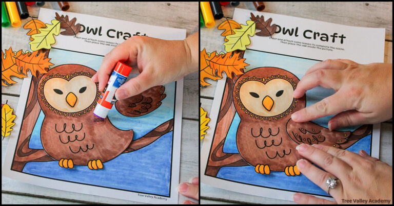 Adorable Fall Owl Craft for Kids - Tree Valley Academy