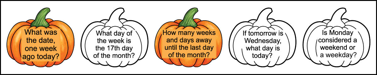 Printable Calendar Worksheet for October 2026