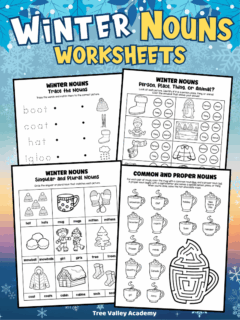 Winter Printable Activities for Kids - Tree Valley Academy