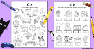 Letter C Sound Worksheets - Tree Valley Academy