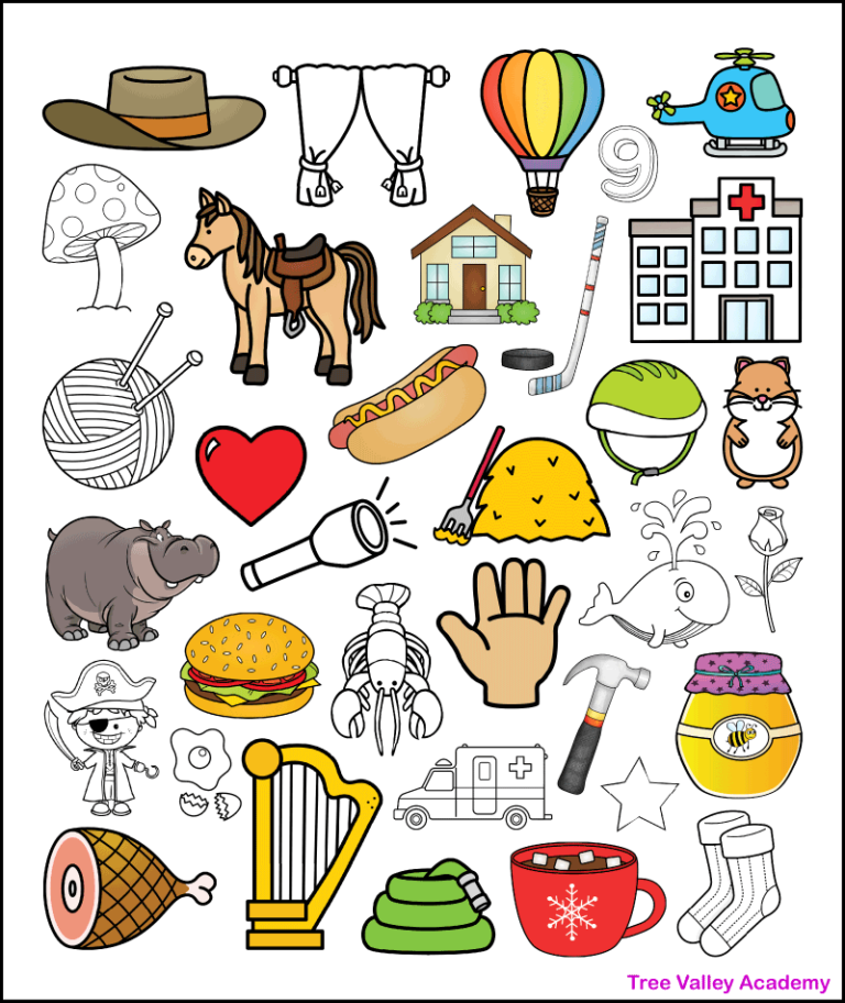 Letter H Sound Worksheets - Tree Valley Academy