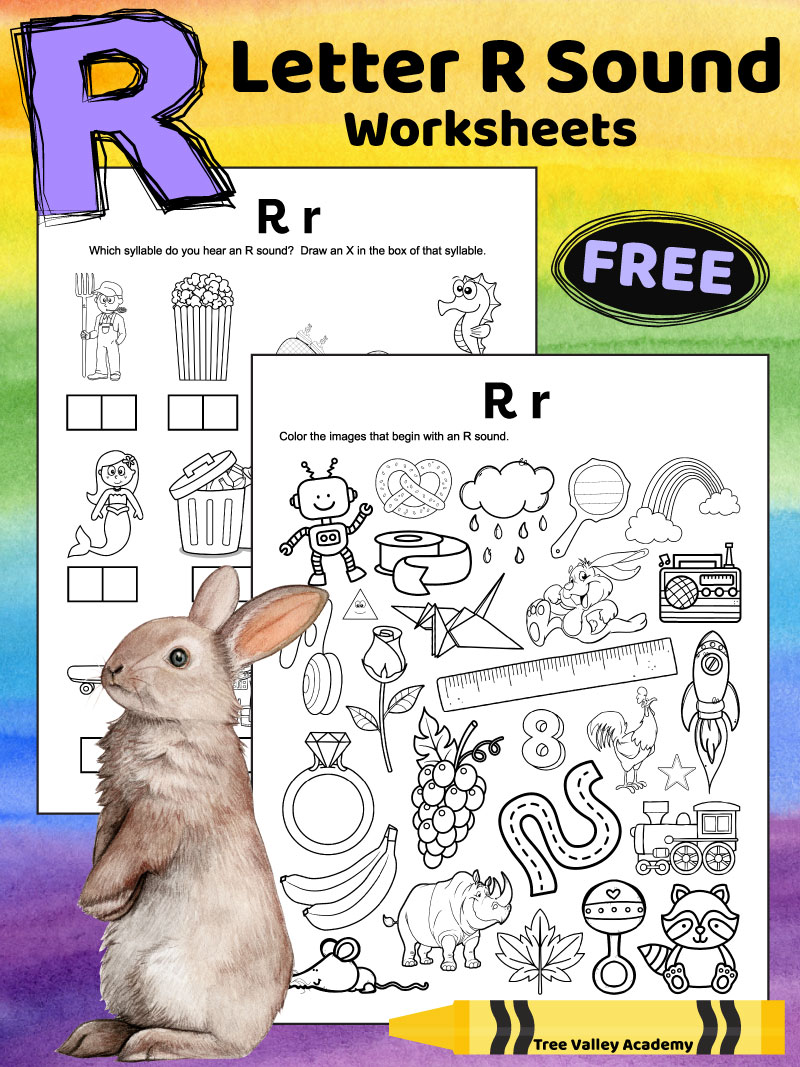 Letter R Sound Worksheets - Tree Valley Academy Letter R Sound Worksheets - Tree Valley Academy