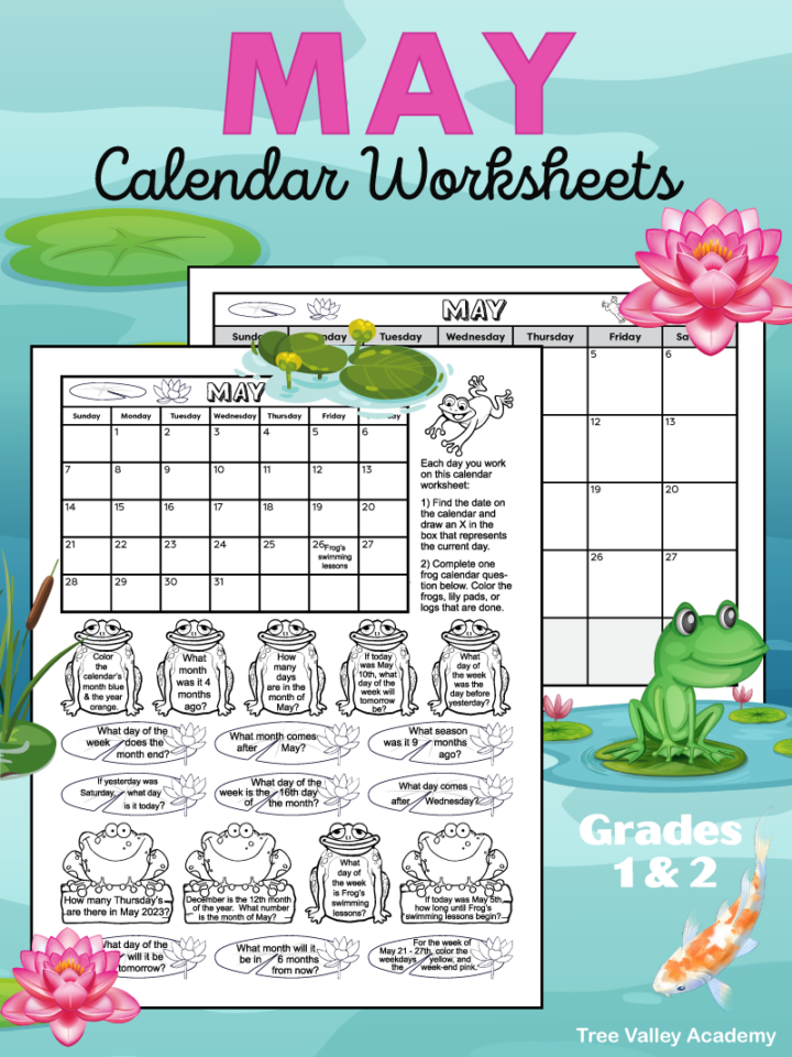 Printable Calendars & Calendar Worksheets - Tree Valley Academy