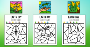 Preschool Earth Day Color by Number - Tree Valley Academy