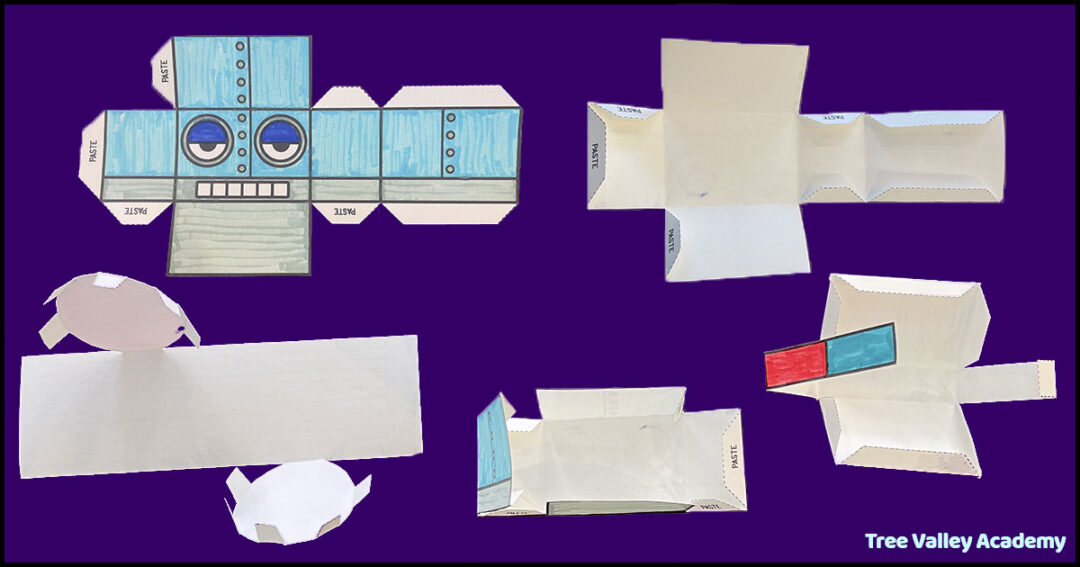 3D Robot Paper Craft - Tree Valley Academy