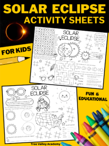 Solar Eclipse Worksheets - Tree Valley Academy