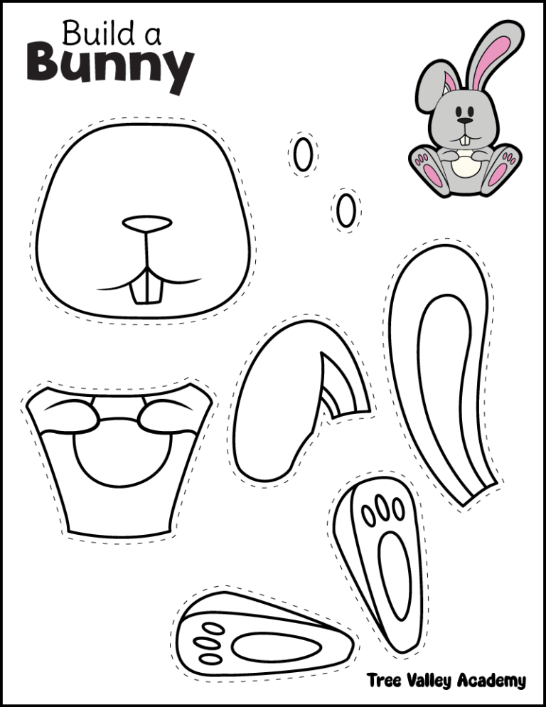 Free Printable Spring Cut and Paste Crafts for Kids