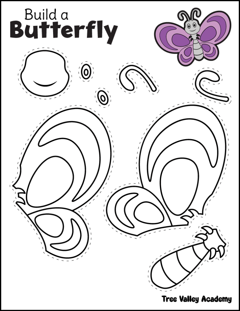 Free Printable Spring Cut and Paste Crafts for Kids