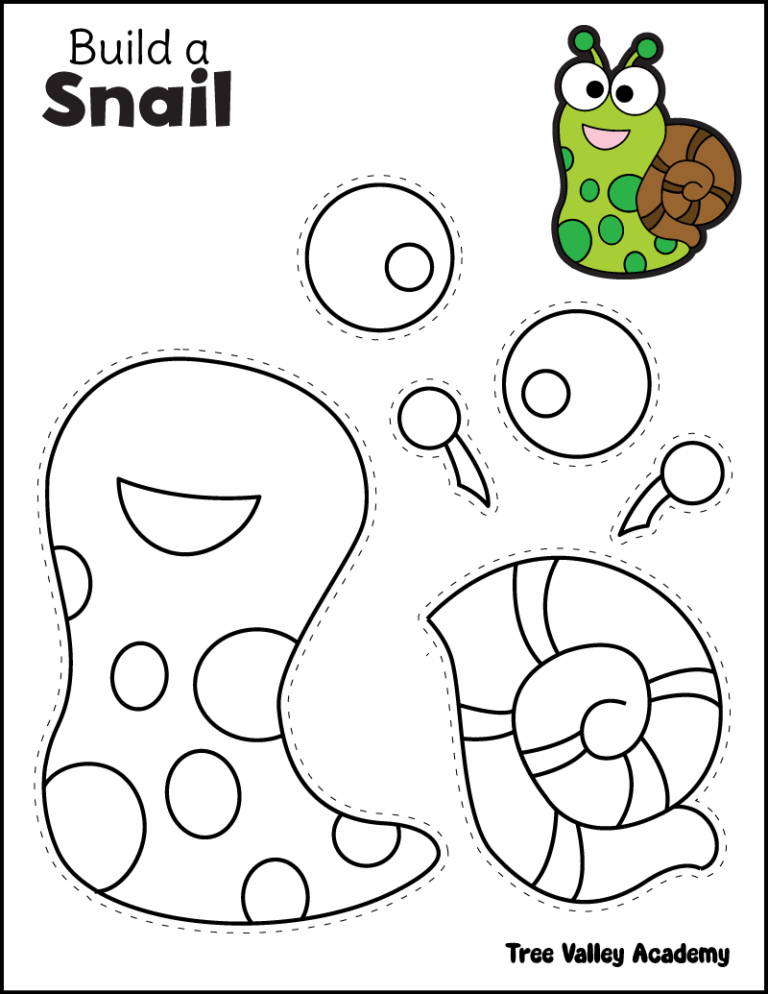 Free Printable Spring Cut and Paste Crafts for Kids